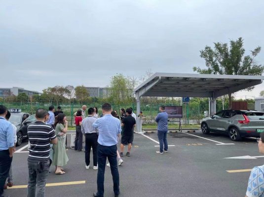 VOLVO Optical Storage and Charging Station - Solar Energy Battery ...